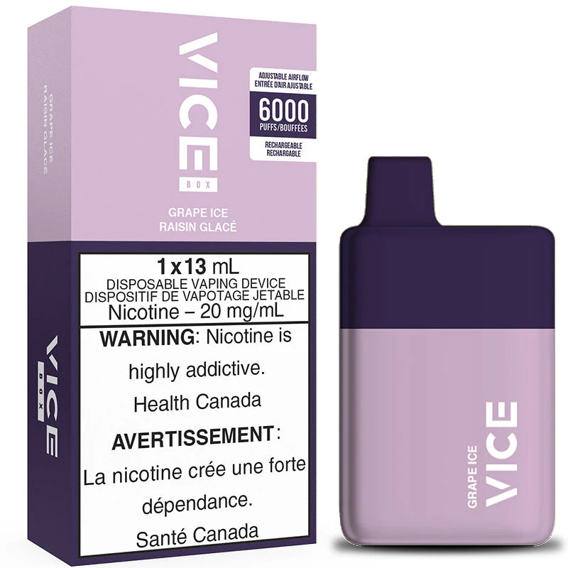 Vice Box 6000 Grape Ice – Queen & Jarvis Vape Shop